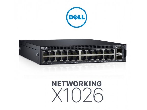 Switch Dell Networking X1026, 24x1GbE, 2x1GbE SFP ports - Thegioimaychu.vn